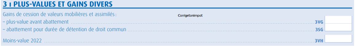 Vente de titres et impôt : plus-value sur valeurs mobilières.