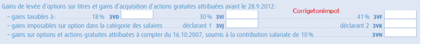 Fiscalité des stock-options et déclaration d'impôt.